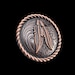 1-1/2" Feathers Concho Antique Copper Screw-back - Etsy