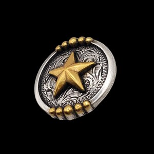 1" Gold Stock Show Star Screw-back Concho - Etsy