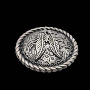 1-1/2" Feathers Concho Antique Nickle Screw-back - Etsy