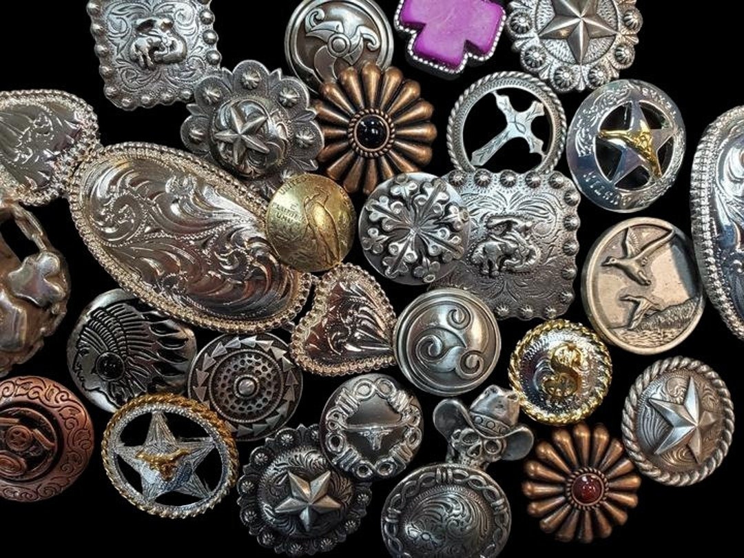 Screwback Concho Grab Bag 25 Conchos - Etsy