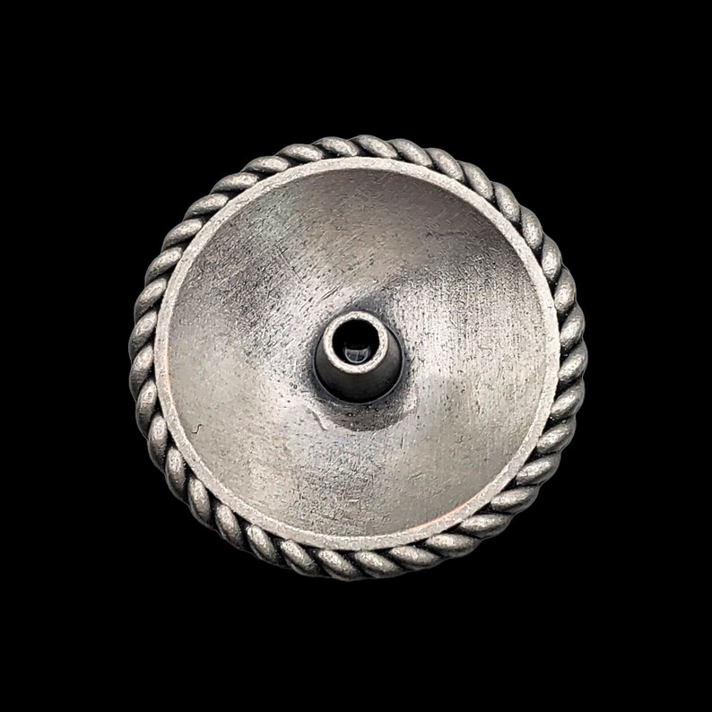 1-1/2 Feathers Concho Antique Nickle Screwback - Etsy