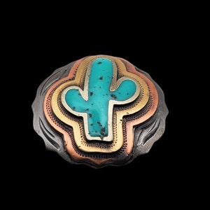 1-1/2" Radiant Cactus Screw Back Concho - Etsy