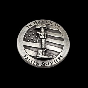 1-1/4" in Honor of Fallen Soldiers Screw Back Concho HRSP - Etsy