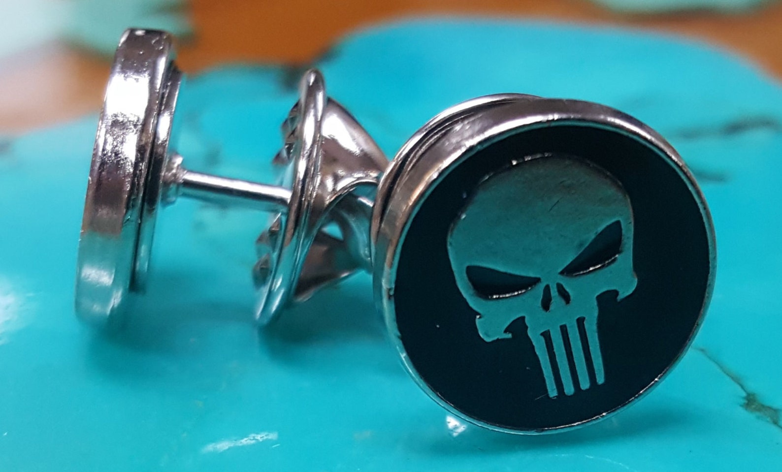 2 Military Skull Tie Tacks Lapel Pins or Hat Pins - Etsy