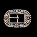 3/4" Floral 2-tone Cart Buckle - Etsy