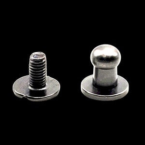 50 Button Studs Small Gun Metal - Etsy