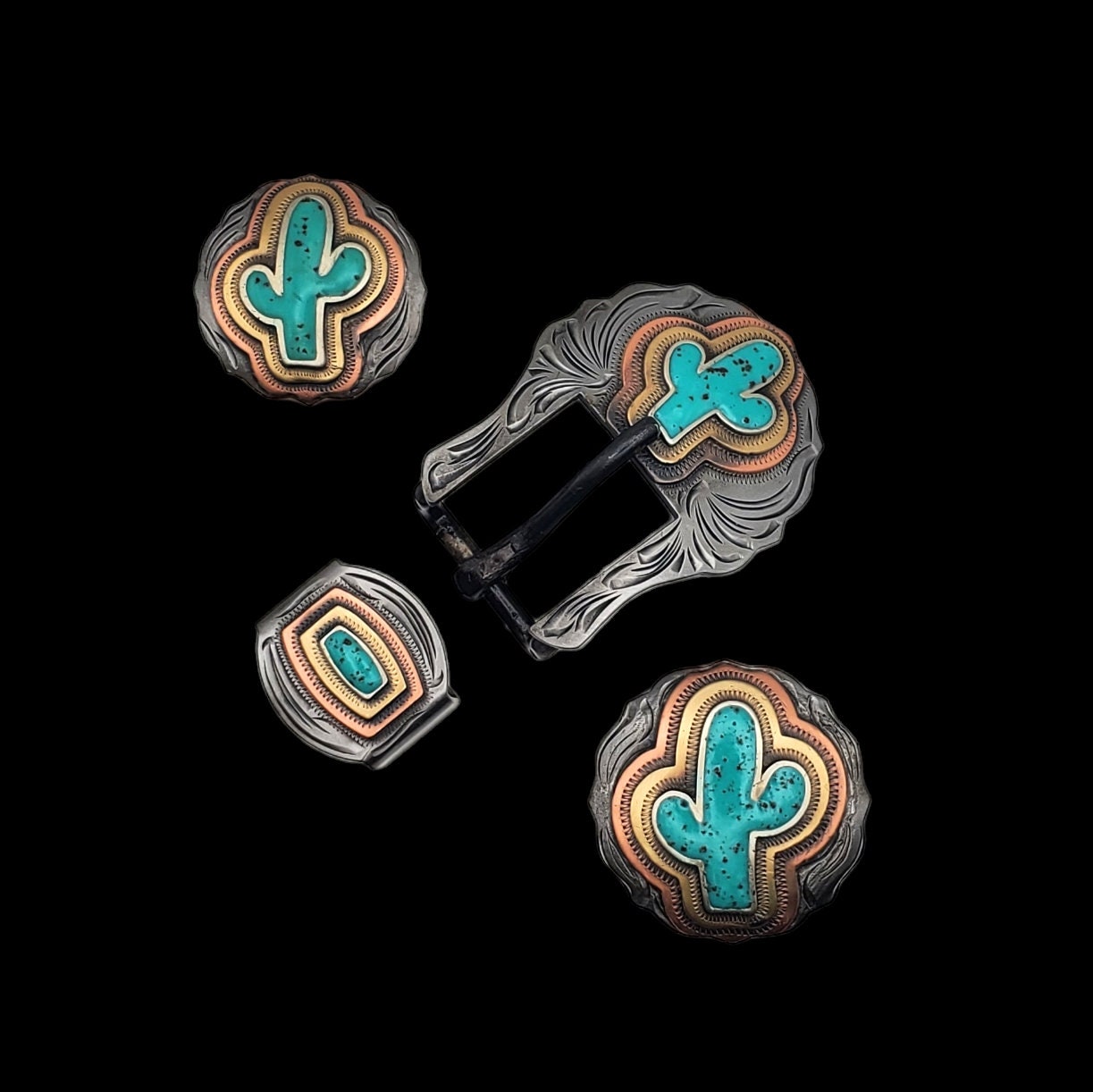 1-1/2" Radiant Cactus Screw Back Concho - Etsy