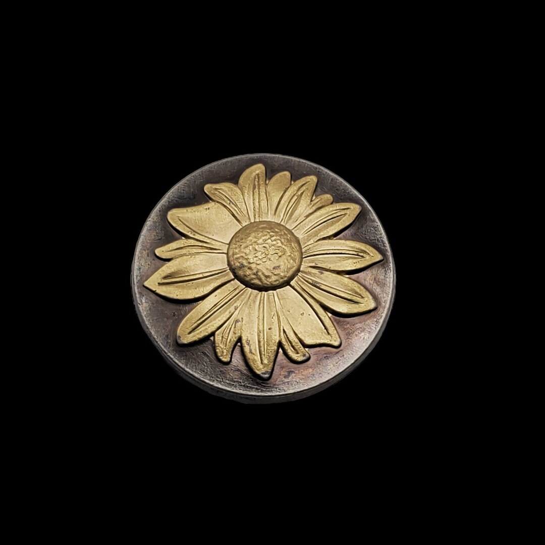 1-1/4" Golden Flower Screw-back Concho - Etsy