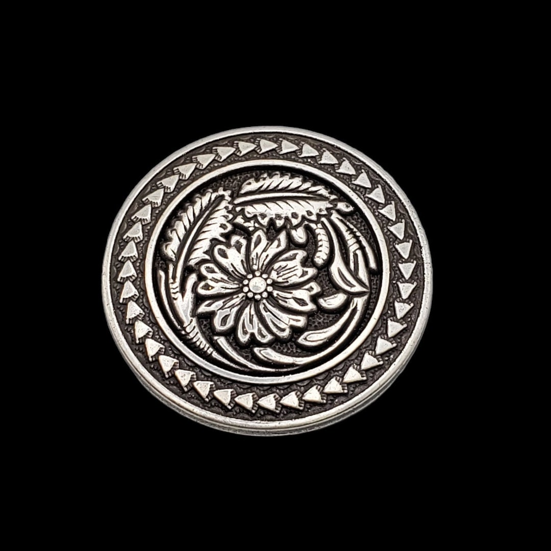 1-1/2" Sheridan Leather Artist Chan Geer #3 Screwback Concho - Etsy