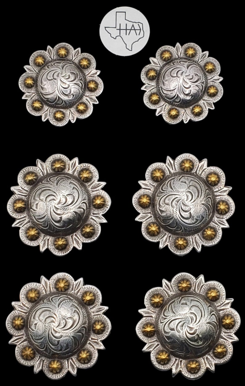 Set of 6 - Saddle Concho Set Berry Concho HRSPGP (1.25/1.5) - Etsy