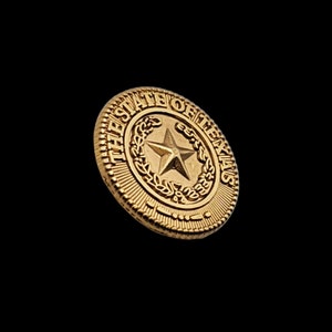3/4" Texas State Seal HRGP Screwback Concho - Etsy