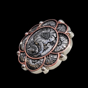 1-1/2" Ransom Rose Screw-back Concho - Etsy