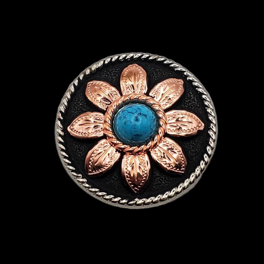 1-1/2" Desert Daisy Screw-back Concho - Etsy