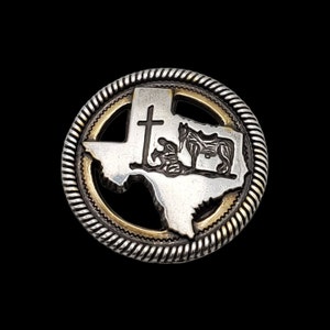 Texas Cowboy at the Cross Screw-back Concho HRSPGP - Etsy