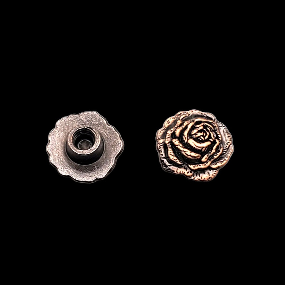 1/2" Mini 3-D Rose ACP Screw-back Concho - Etsy