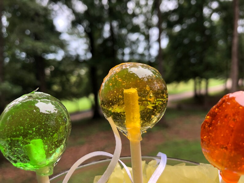 Small Round Ball Lollipops 12 Favors Gift Shower Favors - Etsy