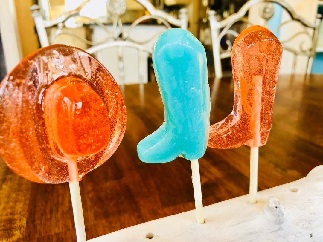 Cowboy, Cowgirl Lollipops 12, Western Party, Wedding Favors, Wild West ...