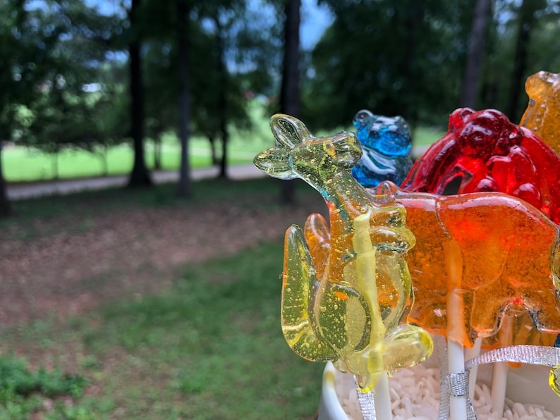 Zoo Animal Lollipops: Safari Favors, Circus Party Favors (12 Count) - Etsy