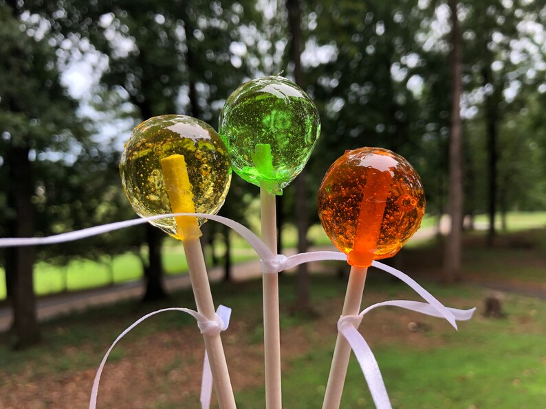 Small Round Ball Lollipops 12 Favors Gift Shower Favors - Etsy