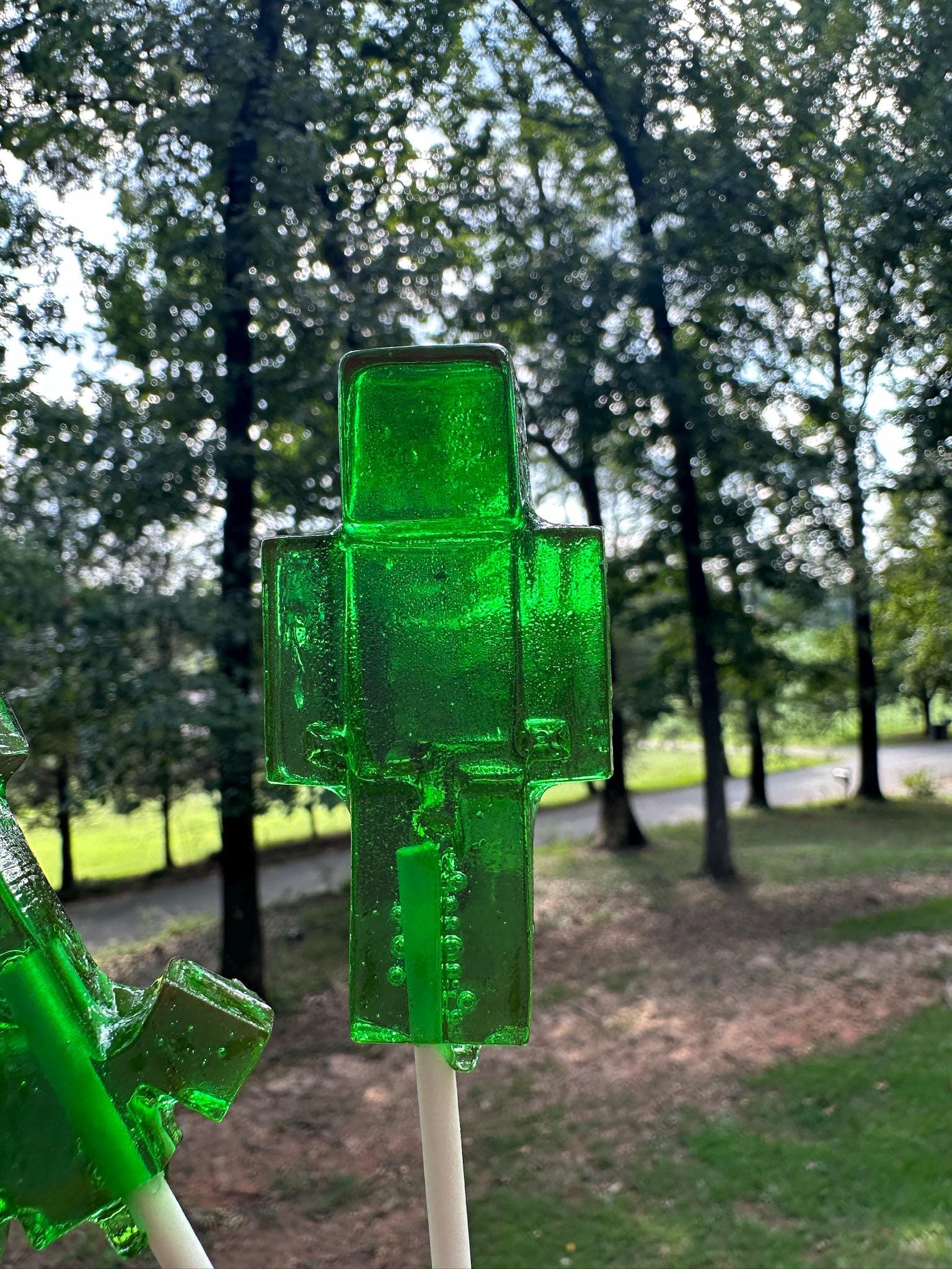 Minecraft Lollipops, Creeper Steve Alex, Kids Party Favors (set of 12 ...
