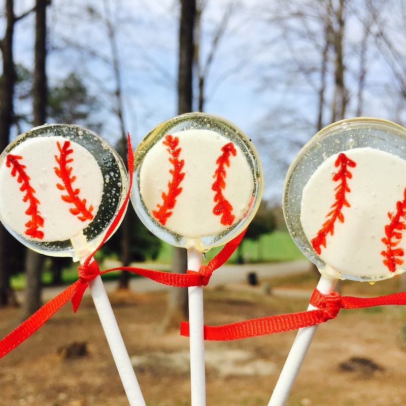 Baseball Lollipop - Etsy