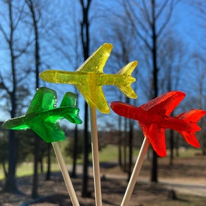12 Airplane Jet Party Lollipops - Etsy