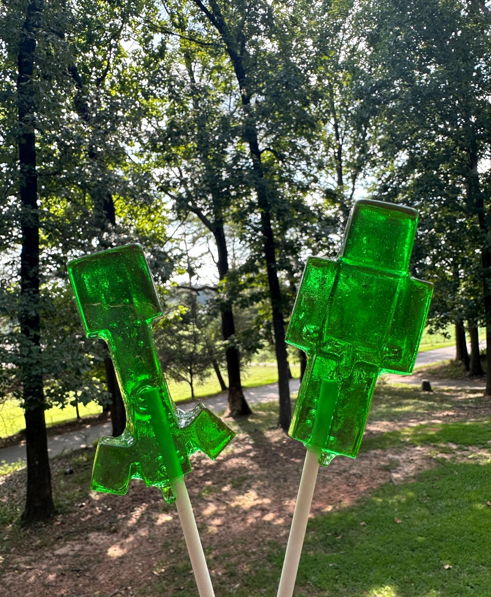 Minecraft Lollipops, Creeper Steve Alex, Kids Party Favors (set of 12 ...