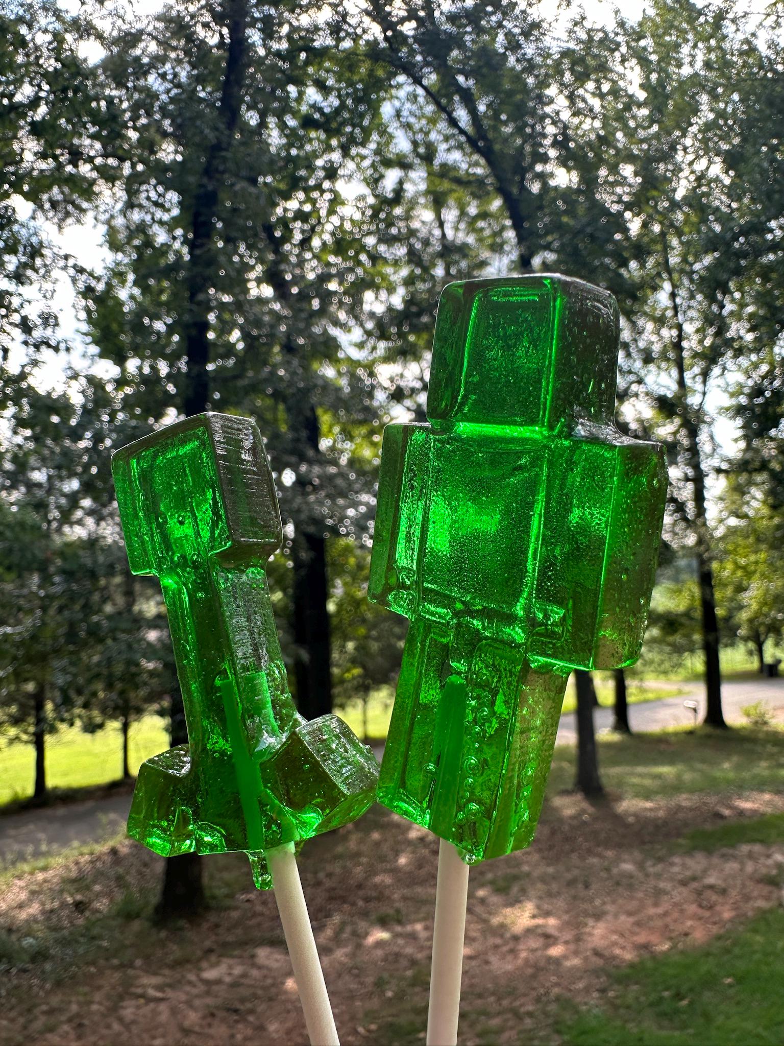 Minecraft Lollipops, Creeper Steve Alex, Kids Party Favors (set of 12 ...