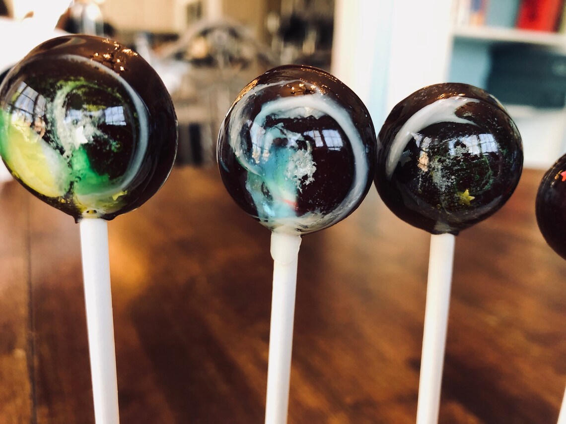 Space Galaxy Lollipops 12 Favors Gift Shower Favors Baby | Etsy