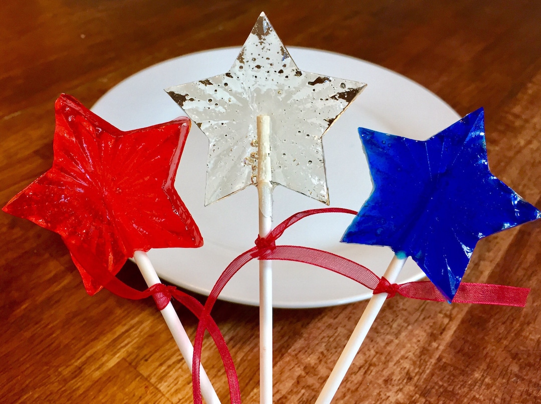 Captain America Lollipops 24 , Kids Party, Super Hero Party, Fourth of ...