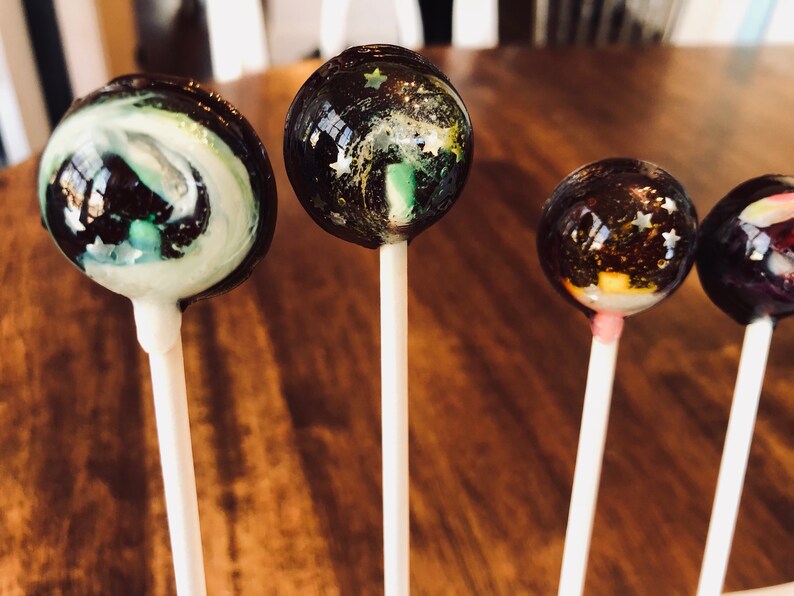 Space Galaxy Lollipops 12 Favors Gift Shower Favors Baby | Etsy