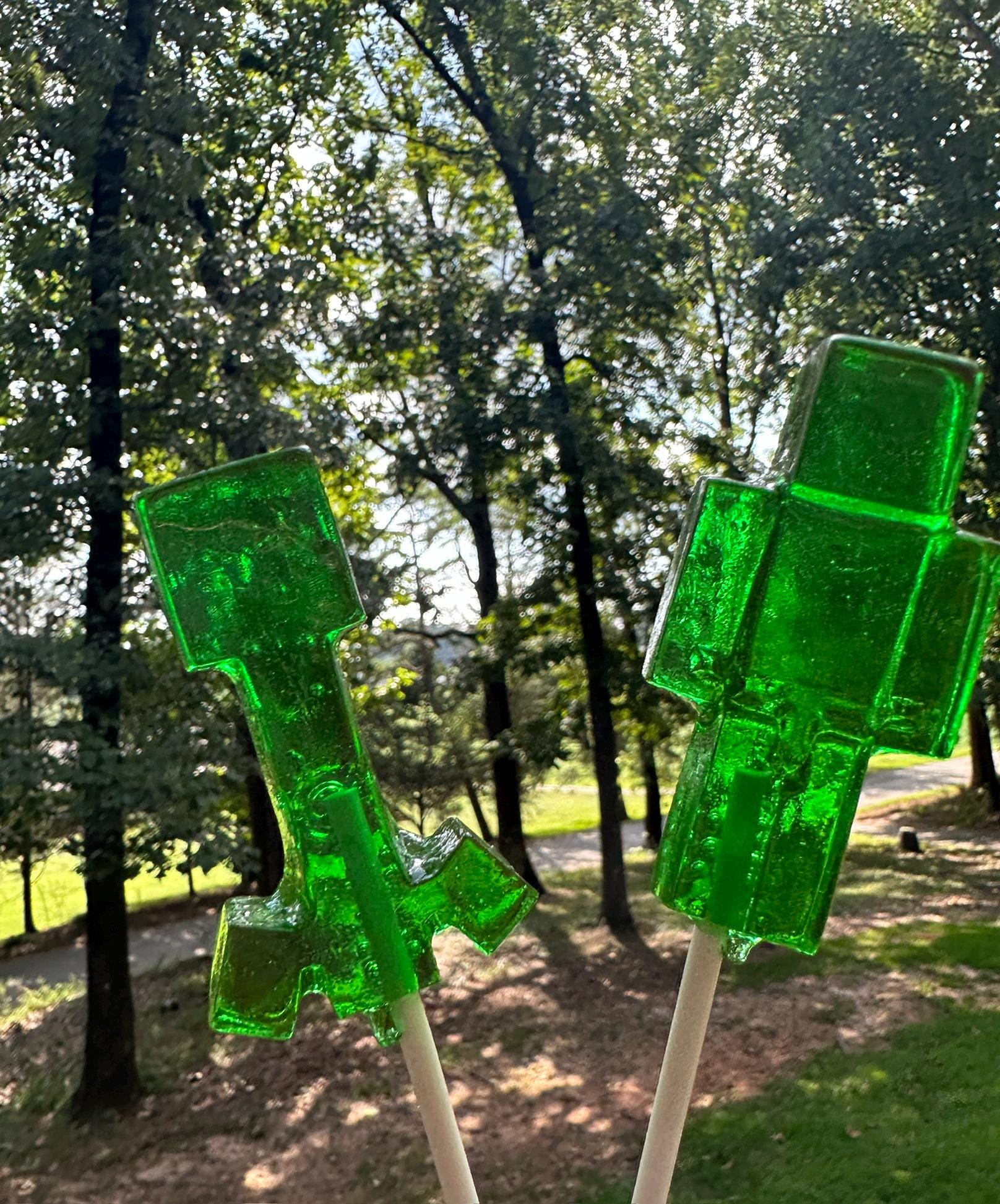 Minecraft Lollipops, Creeper Steve Alex, Kids Party Favors (set of 12 ...