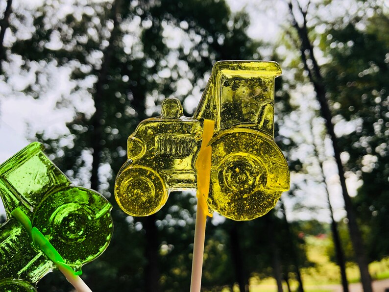 24 Tractor Party Lollipops - Etsy