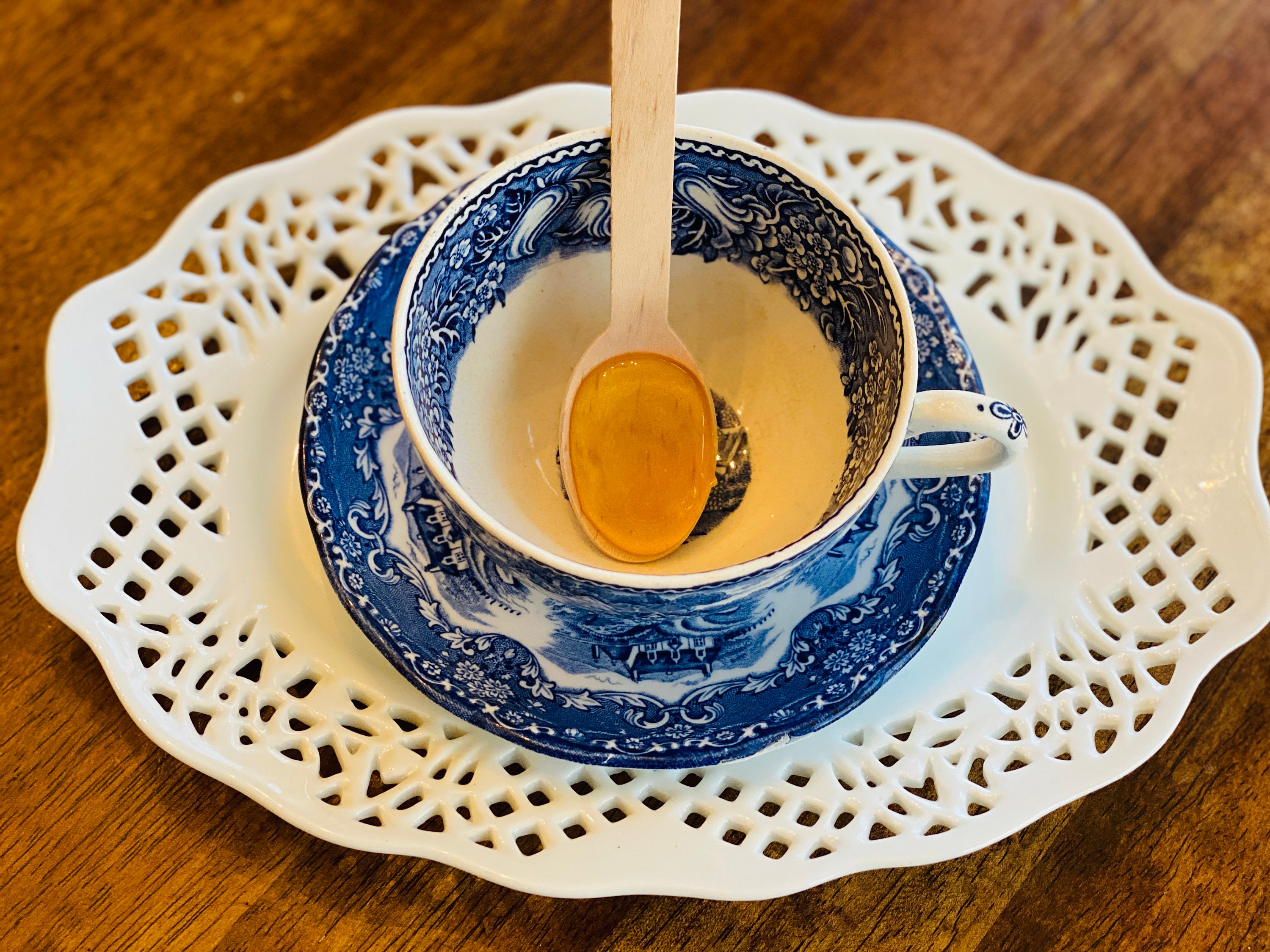 Honey Tea Spoons 10 on a wooden spoon Rustic Wedding Favor | Etsy