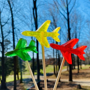 12 Airplane Jet Party Lollipops - Etsy