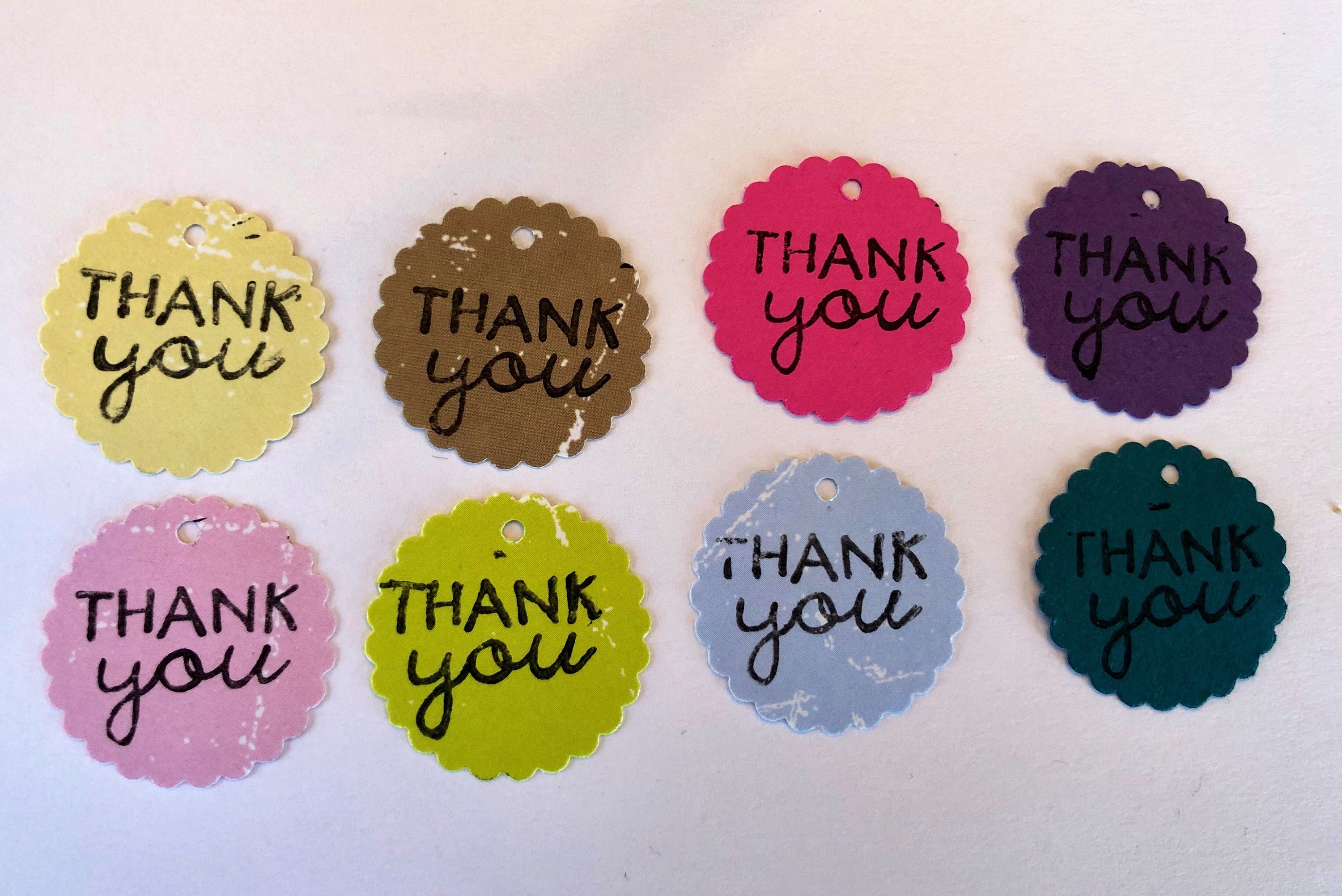 Custom Text Tag with Ribbon for order of 12 | Etsy