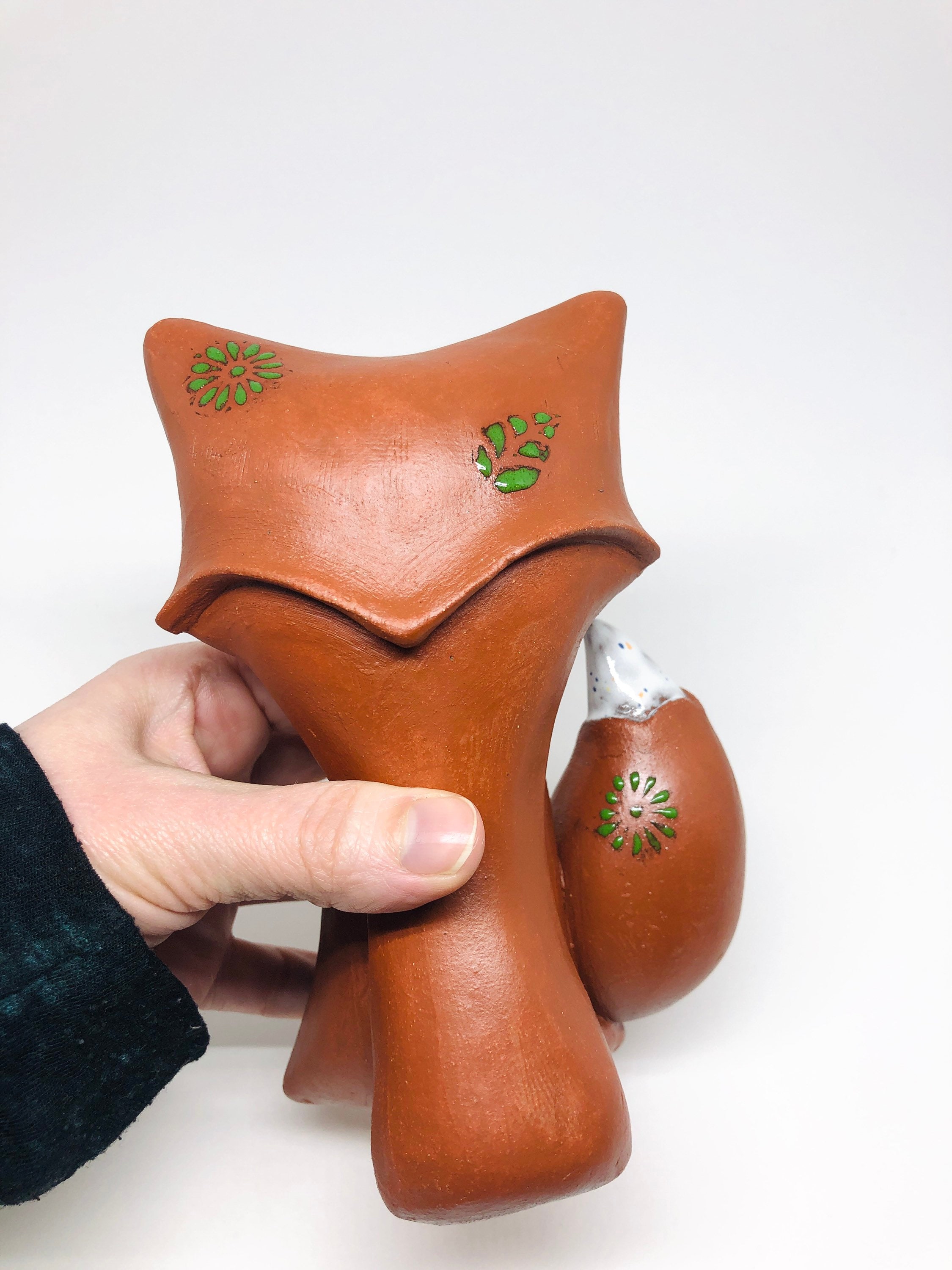 Red Fox Ceramic Fox Modern Fox Sculpture Fox Sculpture | Etsy