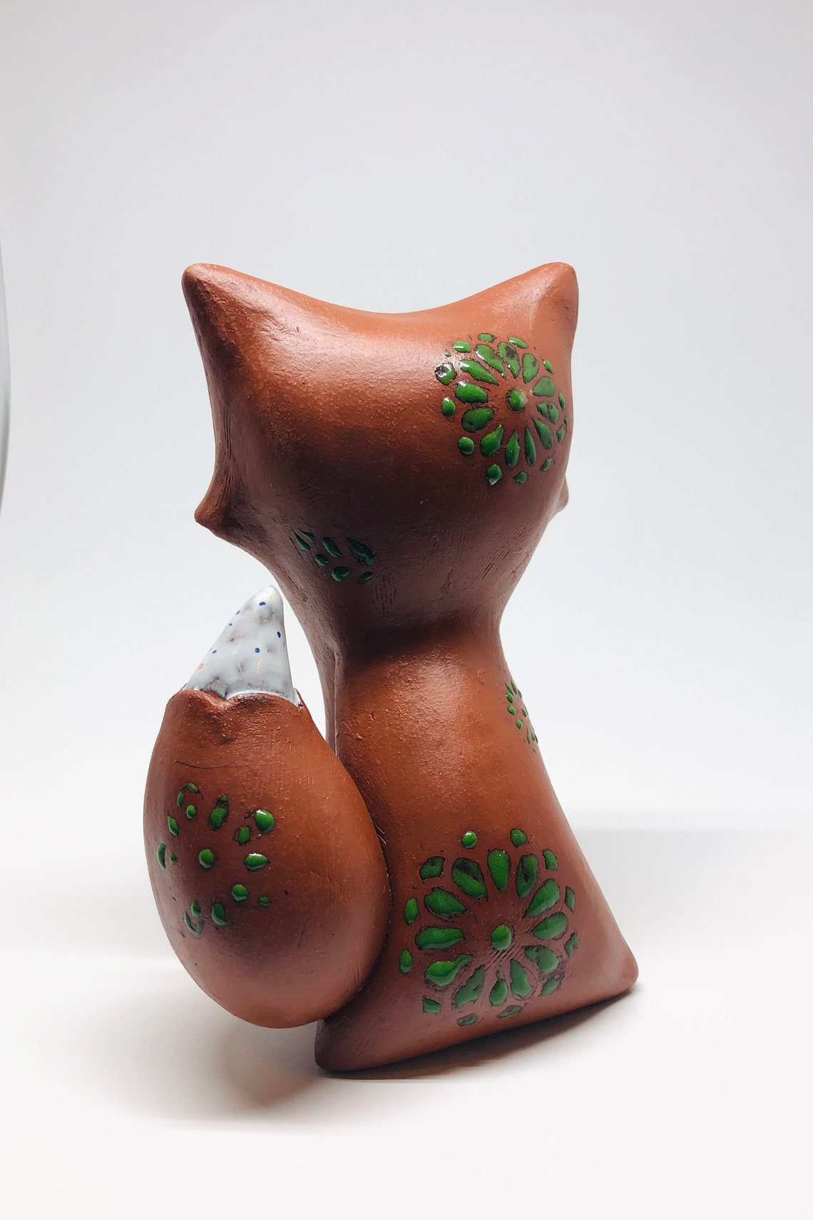 Red Fox Ceramic Fox Modern Fox Sculpture Fox Sculpture | Etsy