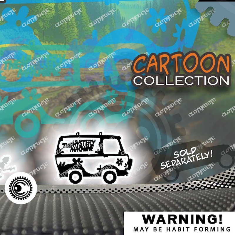 Mystery Cartoon Stickers - Etsy