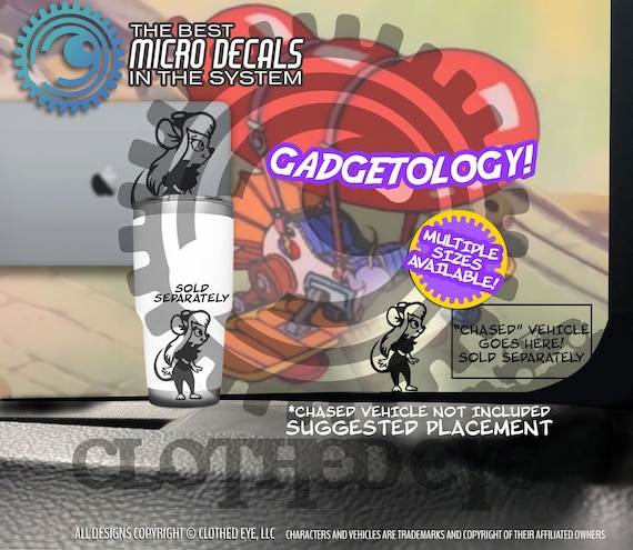 Quirky Inventor Mouse Vinyl Easter Egg Micro Decal Windshield | Etsy