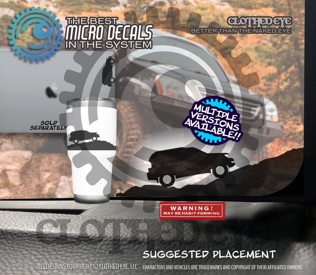 Chased Vehicle for Lexus GX470 Vinyl Window Decal SUV Windshield ...