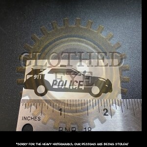 Police Interceptor SUV Vinyl Easter Egg Micro Decal Windshield Chaser ...
