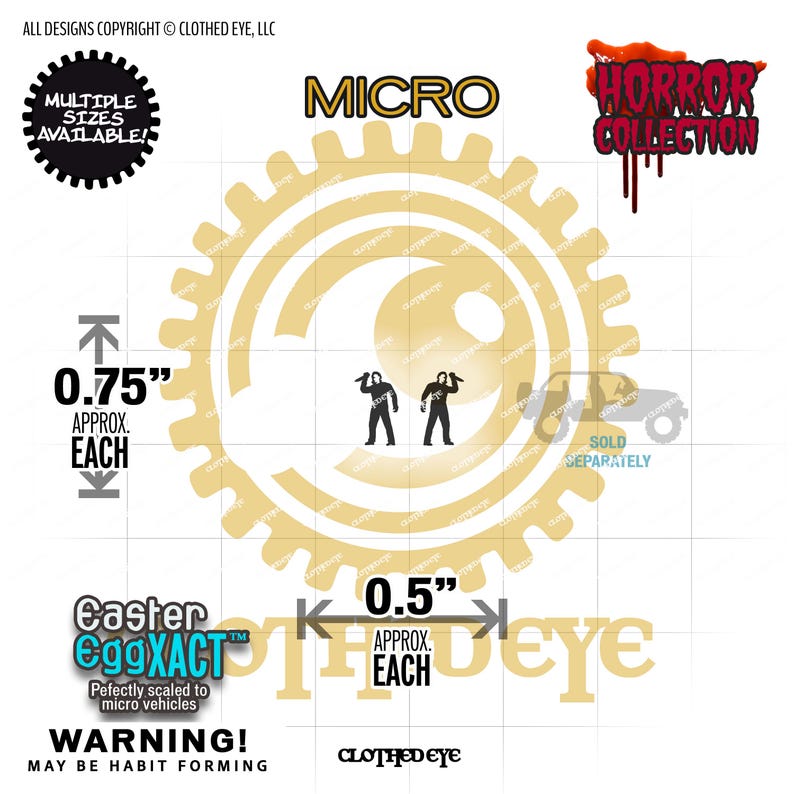 Halloween Horror Villain Vinyl Sticker | Windshield Easter Egg Decal ...