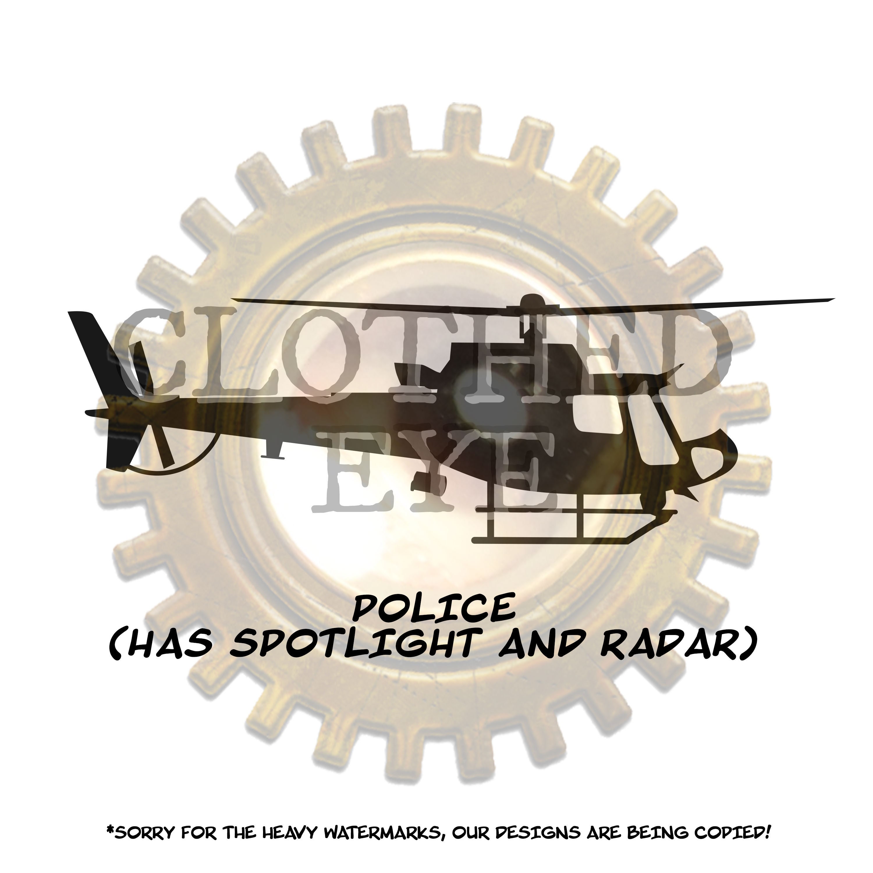Airbus AS350 Astar Helicopter Vinyl Decal - Windshield Easter Egg ...