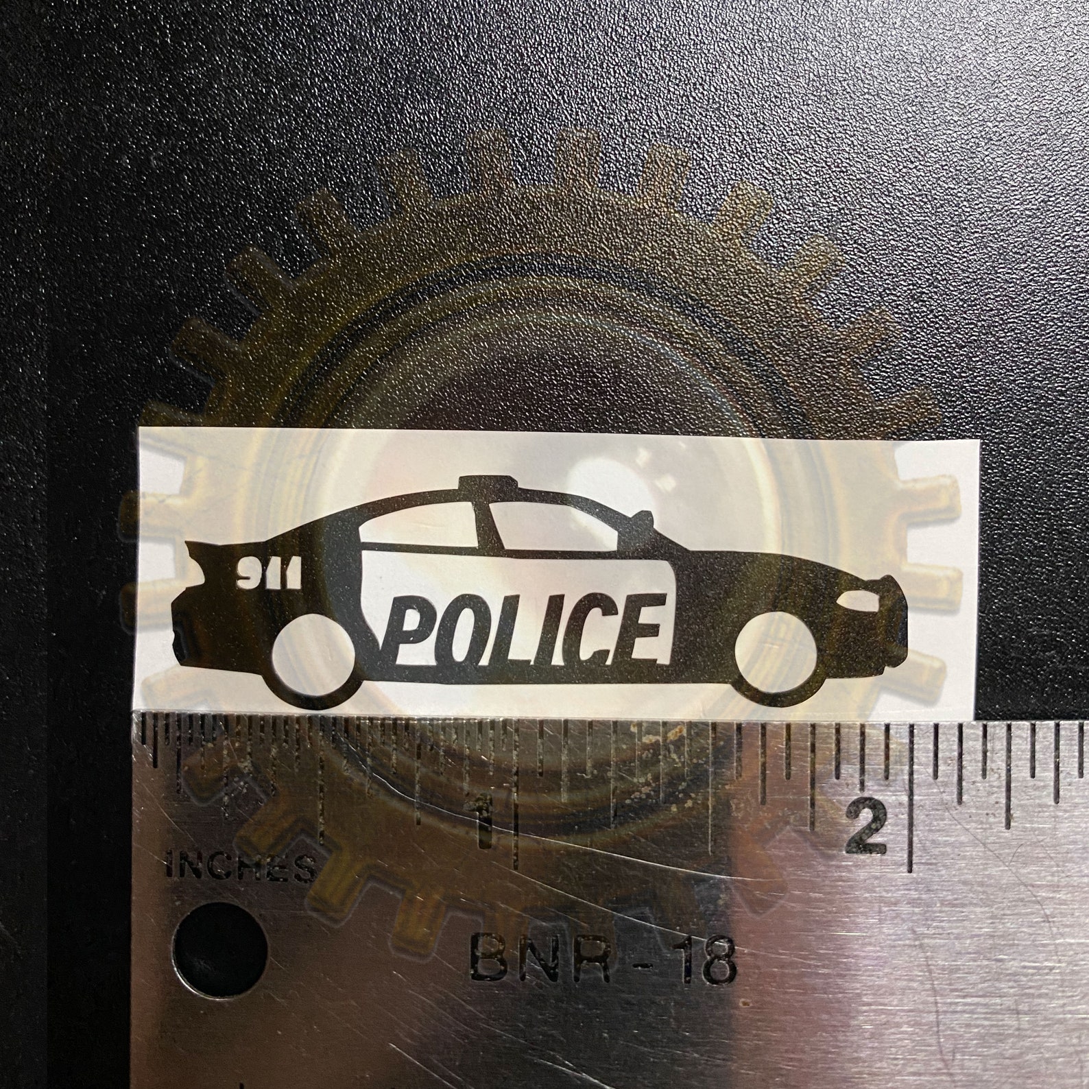 Police Interceptor Vinyl Easter Egg Micro Decal Windshield | Etsy