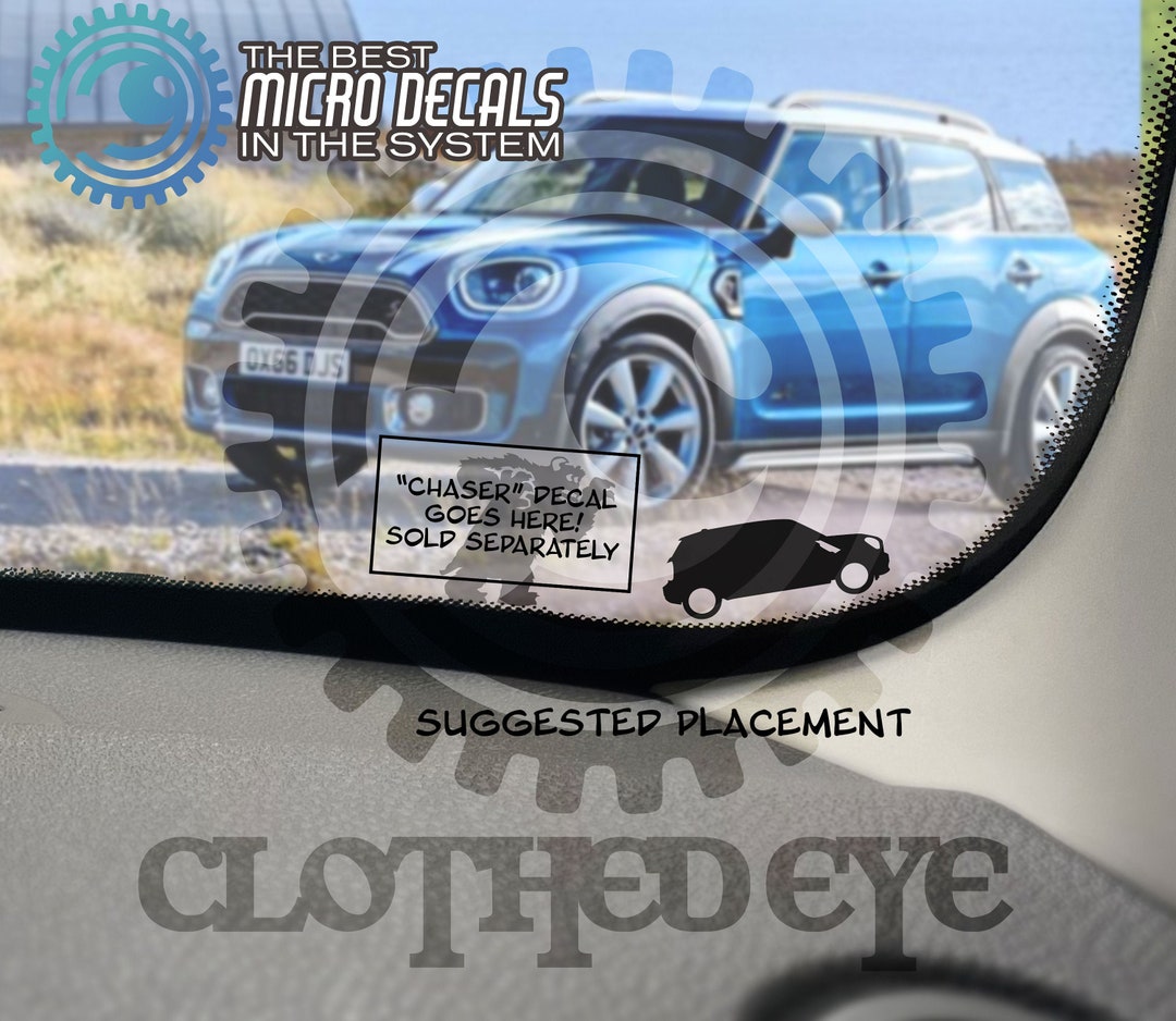 Chased Vehicle for MINI Cooper Countryman R60 Vinyl Window Decal ...