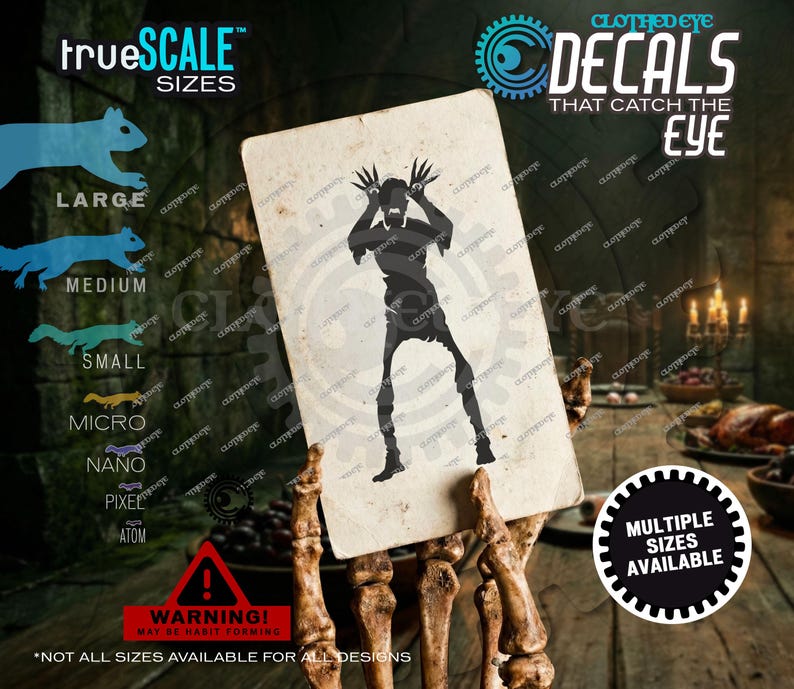 Pale Man Vinyl Decal | Pan's Labyrinth | Horror Windshield Easter Egg ...