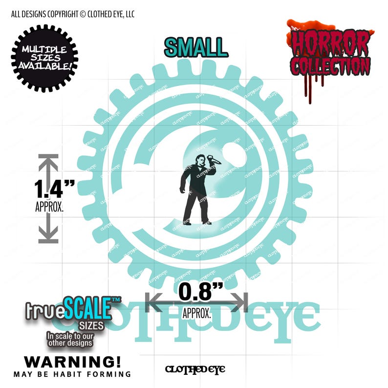 Halloween Horror Villain Vinyl Sticker | Windshield Easter Egg Decal ...