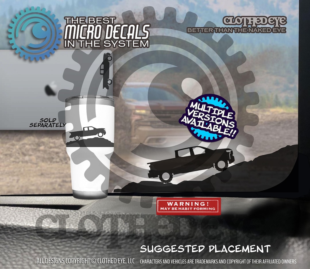 Chased Vehicle for Silverado Trail Boss or 1500 Ext Cab Vinyl Window ...