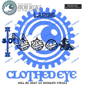 Turtles Vs Go Kart Vinyl Micro Decal Windshield Easter Egg Sticker ...